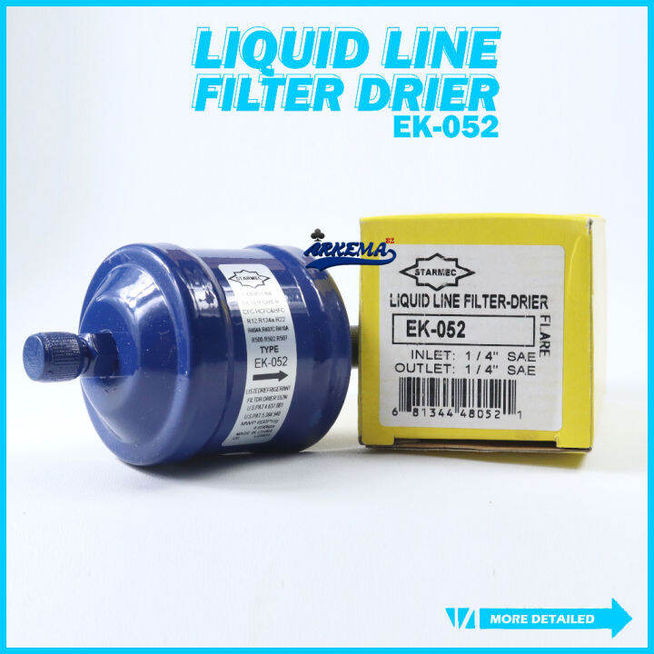 LIQUID LINE FILTER DRIER EK 052 1/4" | PENYARING SIRKULASI AC FREON REFRIGANT - Arkema | Lazada ...