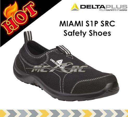 Delta Plus MIAMI Black S1P SRC Safety Shoes | Lazada PH