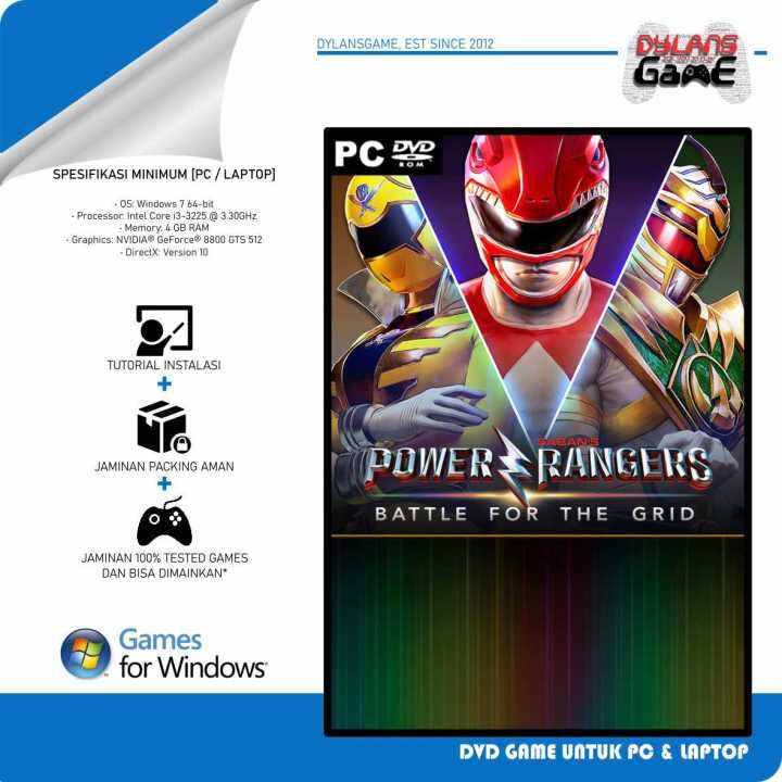 Power Rangers Battle for the Grid - Kaset Game PC - Game Laptop ...