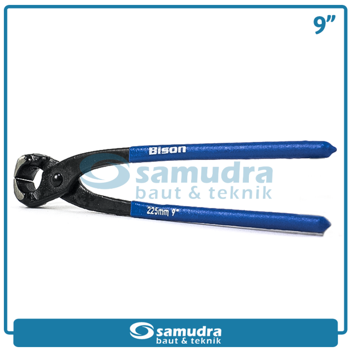 Tang Catut Kakatua 9" BISON Gagang Karet Alat Potong Kawat Kakak Tua ...