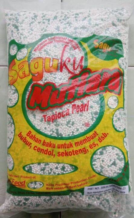 Lebih Hemat 1 KG Sagu Mutiara HIJAU / Kualitas Terbaik / Sagu Mutiara ...