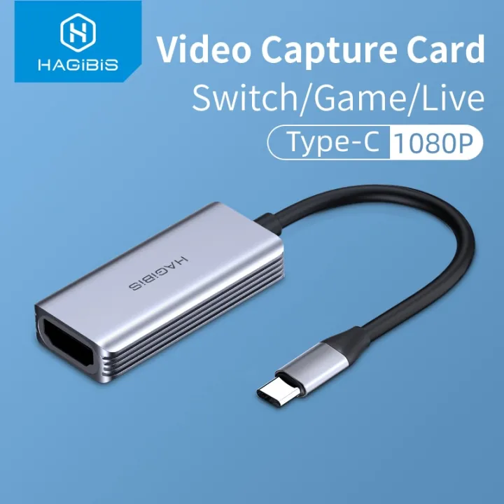 Hagibis Type-C Video Capture Card HDMI-compatible to USB C 1080P HD ...