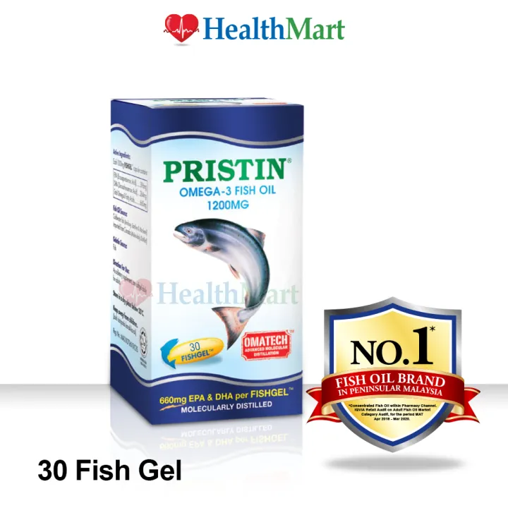 PRISTIN® Omega-3 Fish Oil 1200MG - 30 Fish Gel | Lazada
