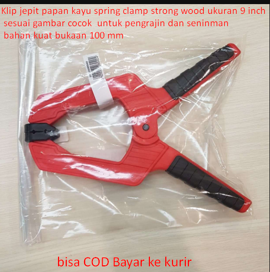 Klip jepit papan kayu spring clamp strong wood ukuran 9 inch sesuai ...
