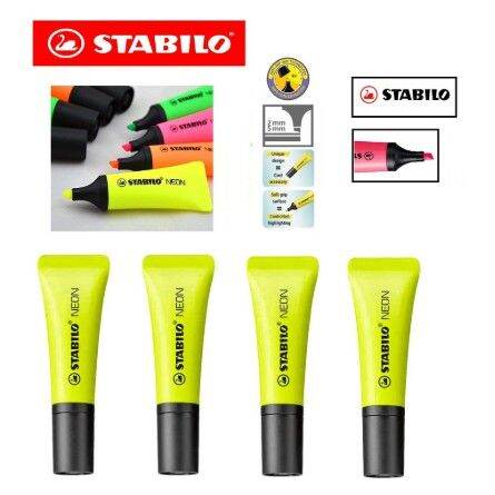 ♢STABILO Neon - Yellow 4 pcs.☃ | Lazada PH
