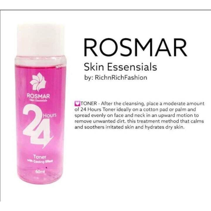 Rosmar 24 Hour Mild kit Set | Foam Wash | Toner | Night Serum | Sun ...