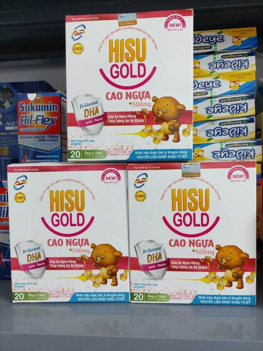 HISU GOLD siro ống Yến sào, DHA,...giúp bé ăn ngon ngủ ngon, tăng cường ...