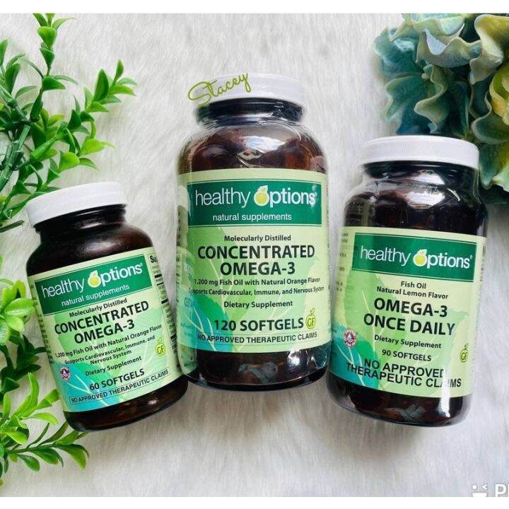 Healthy Options Concentrated Omega-3 1200mg Omega-3 Once Daily 1400mg ...