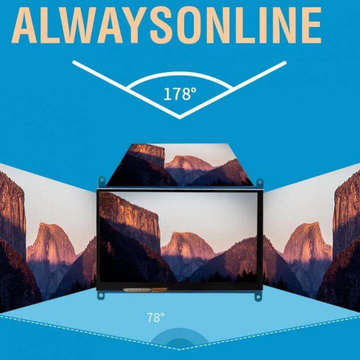 [READY STOCK] จอแสดงผล 7 นิ้ว lcd hdmi 1024x600 ultra hd capacitive ...