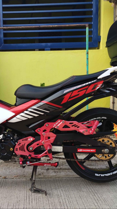 RCB REAR SET V6 S2 Foldable Brake Pedal for SNIPER 150 and can be ...