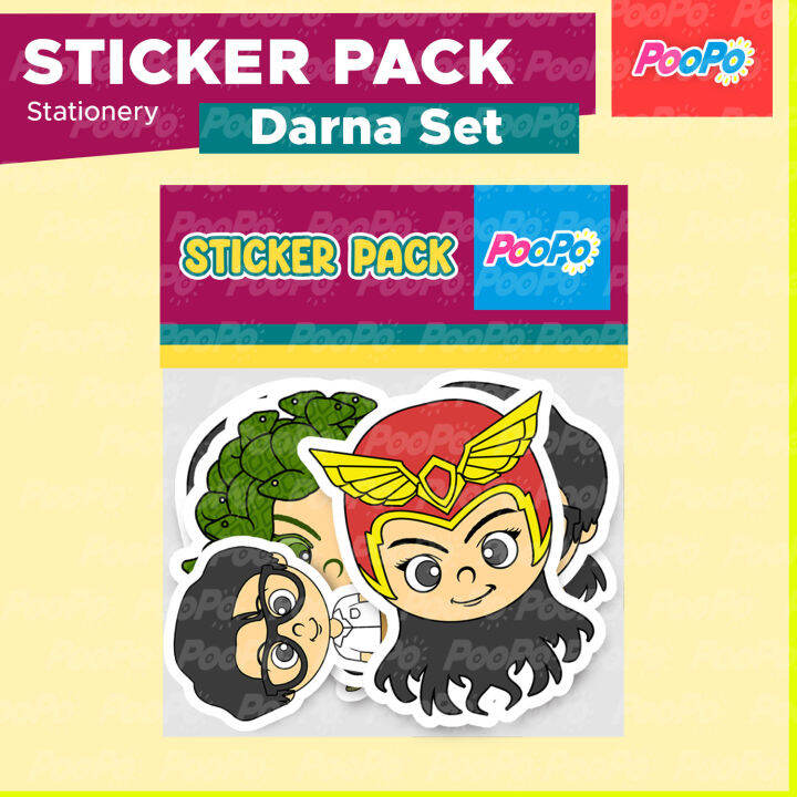 Poopo Waterproof Sticker Pack #proudlypinoy Darna Set | Laptop, Mug ...