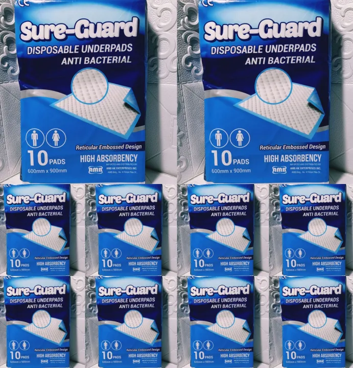 Sure-Guard Disposable Underpads 10Packs (10Pads/Pack) | Lazada PH
