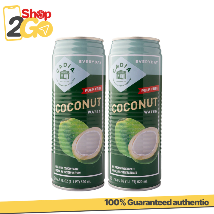 (2pcs) Cadia Coconut Water 520ml | Lazada PH