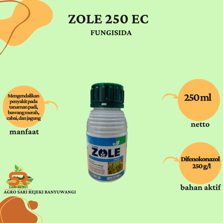 ZOLE 250EC 250ML (DIFENOKONAZOL) Fungisida sistemik BONUS KAOS | Lazada ...