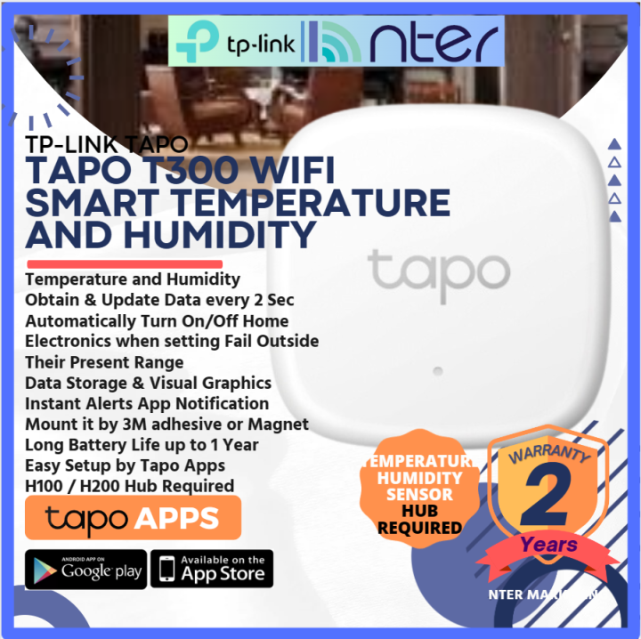 TP-LINK Tplink Smart Home Temperature and Humidity Sensor Smart App ...
