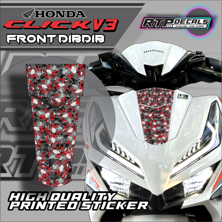 Honda Click V3 Front Dibdib 6 DESIGN all Design Available Decals ...