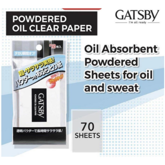 GATSBY OIL CLEAR POWDERED PAPER 70sheets | Lazada PH