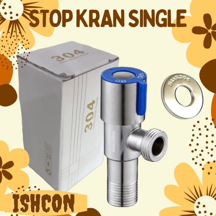 Stop Kran Stainless Stopkran Closet Wastafel SS - Kran Shower 304 -Stop ...