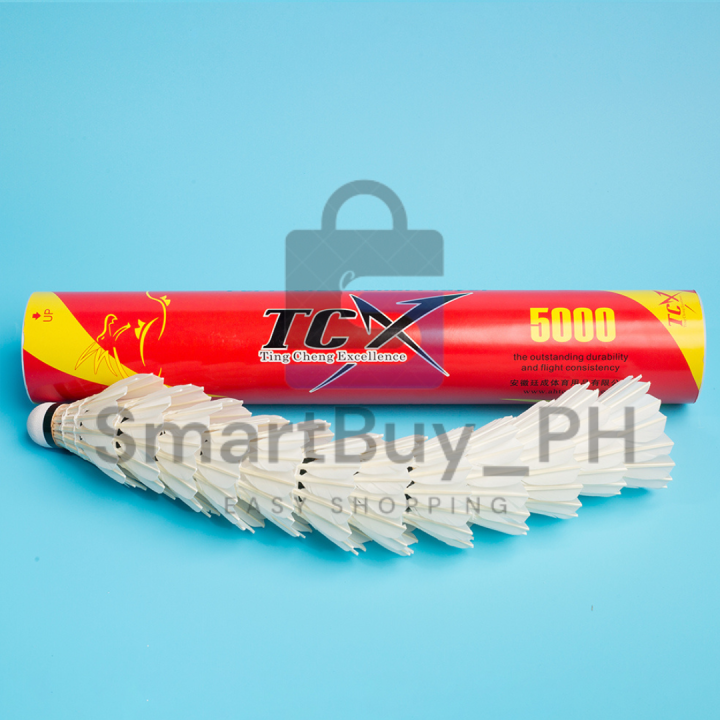 TCX 5000 Badminton Shuttlecock Goose Feather Training resistance to ...
