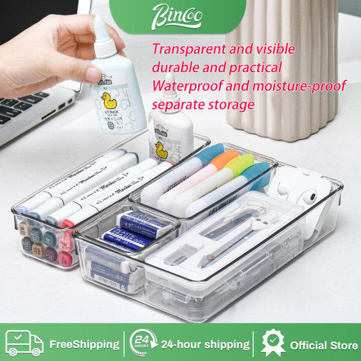 Japanese-Style Drawer Storage Compartment Transparent Plastic ...