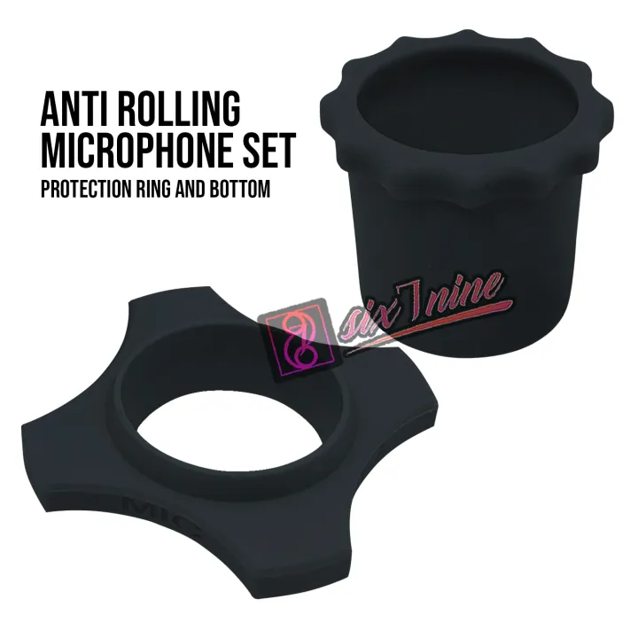 Anti-Rolling Microphone SET Protection Ring Wireless Slip Holder ...