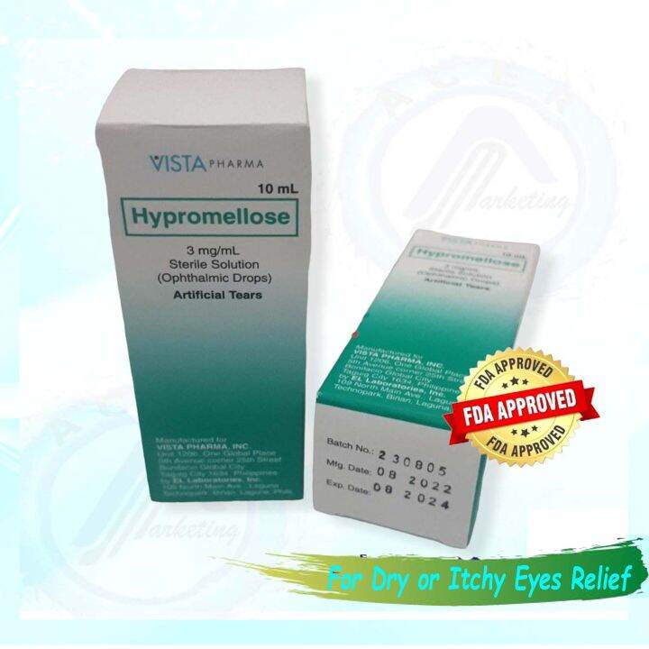 (Hypromellose) Vista Pharma 3mg/ml 10ml bottle | Lazada PH
