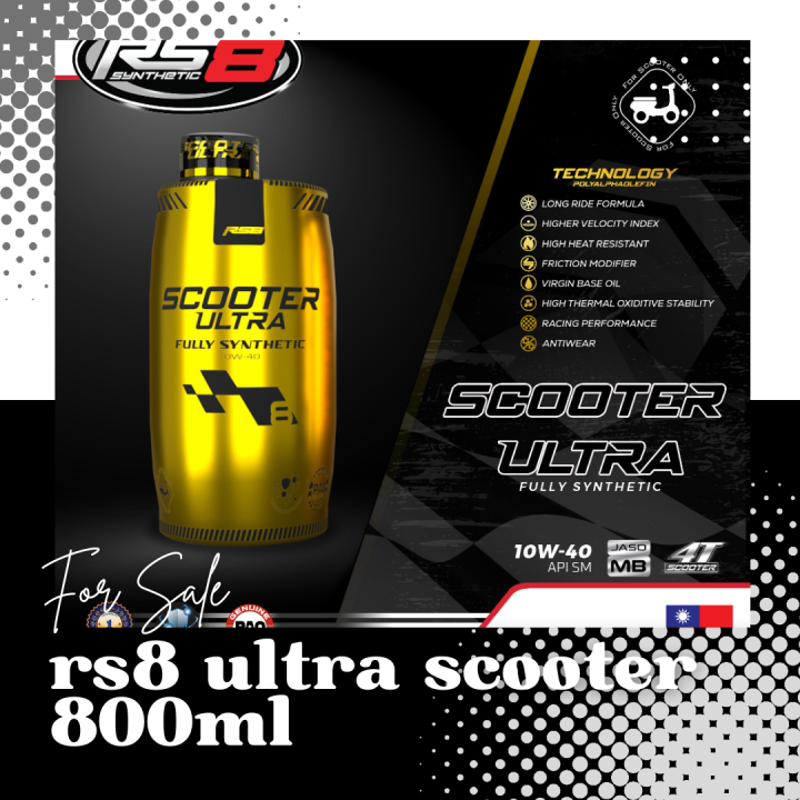 RS8 ULTRA SCOOTER FULLY SYNTHETIC OIL 800ML ripple | Lazada PH