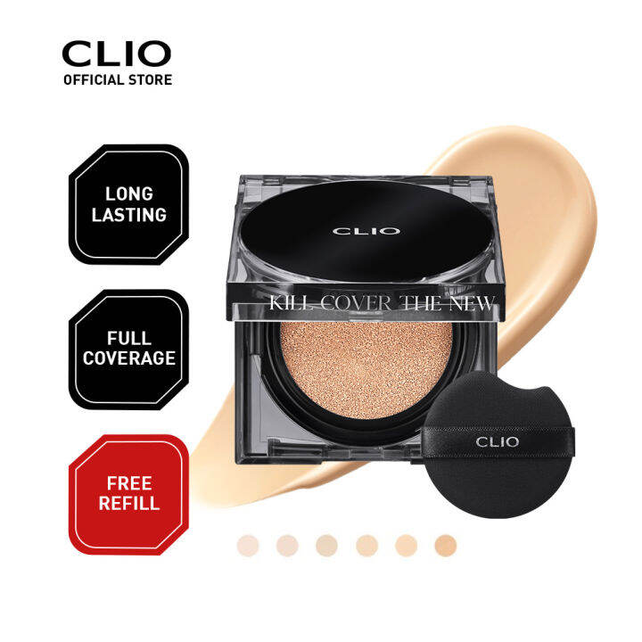 CLIO Kill Cover The New Founwear Cushion SPF50+ PA+++ 15g*2 [w/ FREE REFILL] | Lazada PH