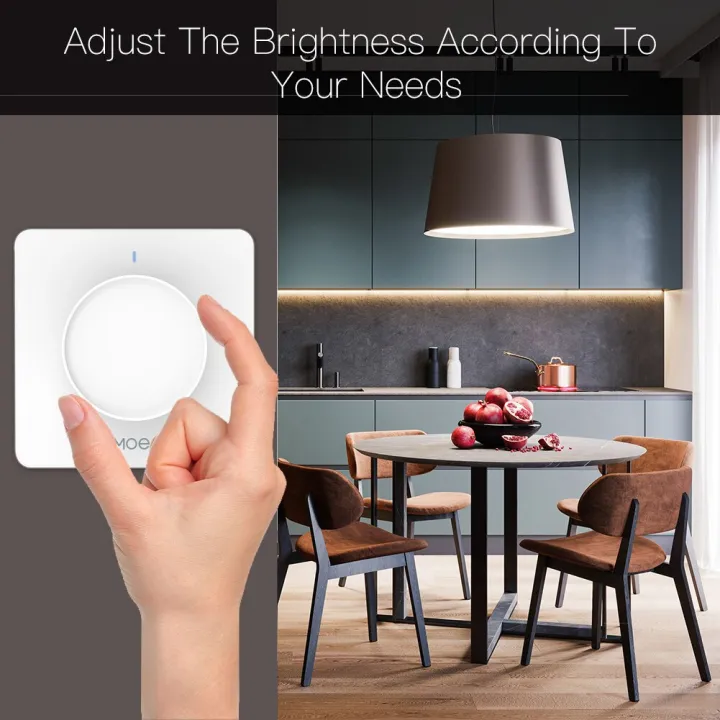 New WiFi Smart Rotary Light Dimmer Switch Brightness Memory Smart Life ...
