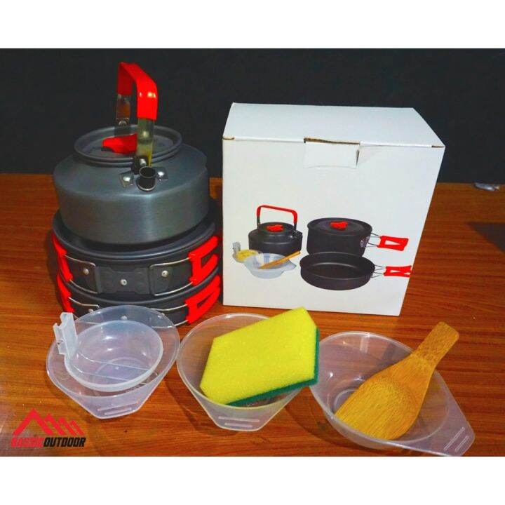 cooking set nesting DS308 dan teko | Lazada Indonesia