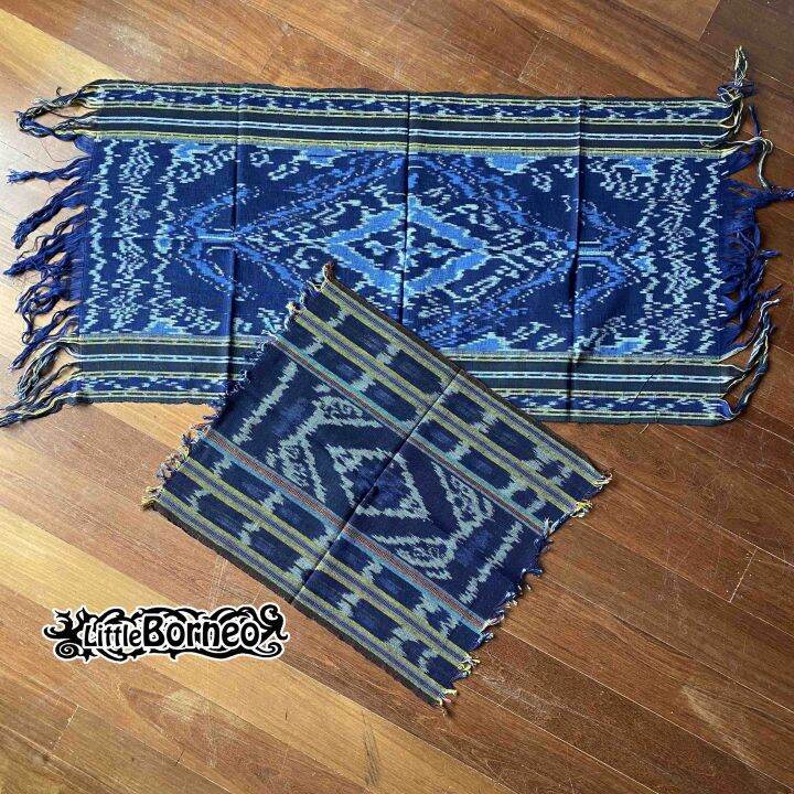 Kain Pua Kumbu - BLUE BIRU - Table Runner / Alas Meja - Pua Keras ...
