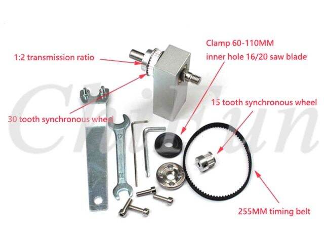 Diy Miniature Table Saw Spindle Non-Powered Spindle Assembly Bearing ...