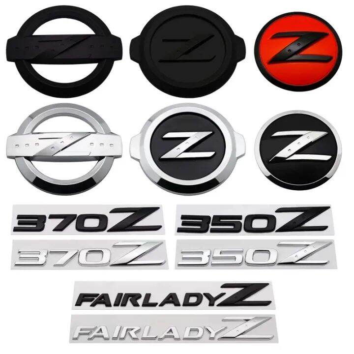 Z logo for Nissan 350Z 370Z Fairlady Z Z33 Z34 Rear trunk emblem Front ...