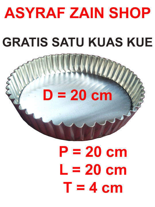 Cetakan Kue Pie 20 cm/Loyang Pie/Cetakan Kue Pie/Cetakan Pie/Cetakan ...