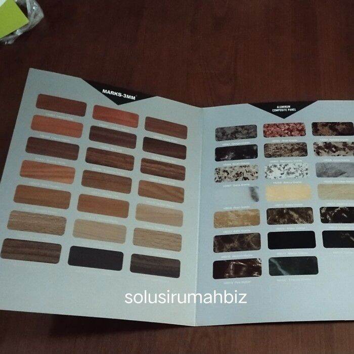 KATALOG ACP ALUMINIUM COMPOSITE PANEL 8HAL MARKS 3MM KARTU WARNA COLOR ...
