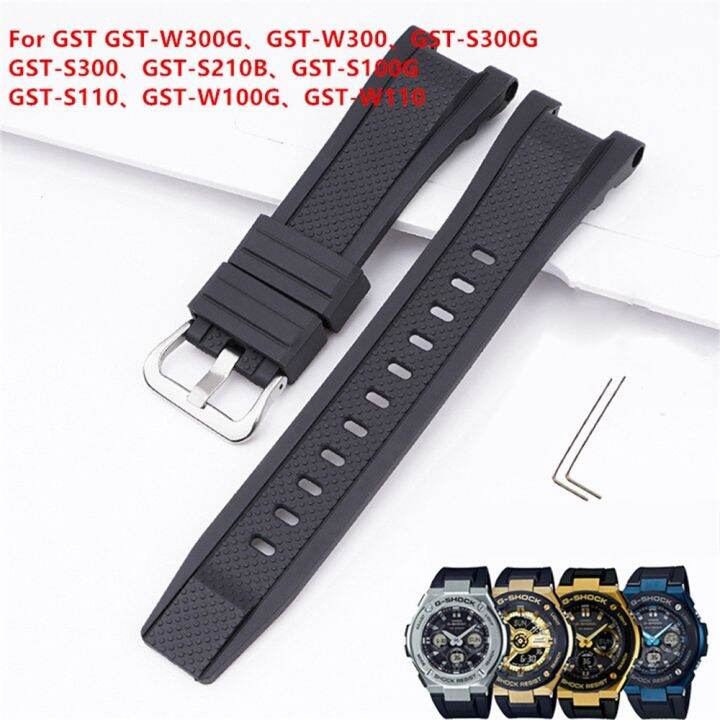 Strap for G-Shock GST Series GST-210B GST-W300G S300G S110 W100 GST ...