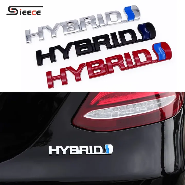 Sieece HYBRID Metal Logo Emblem Automobiles Badge Sticke Decals Car ...
