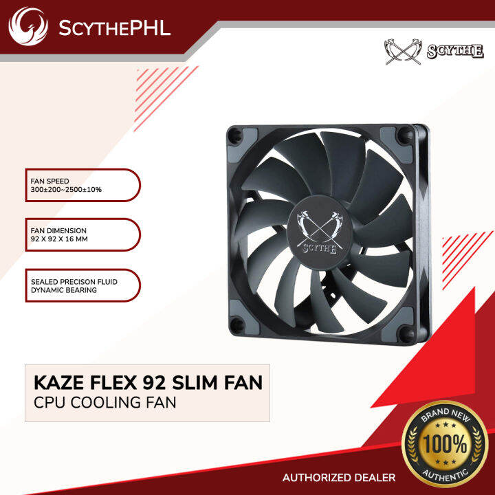 Scythe Kaze Flex 92 Slim PWM 300-2500 RPM (KF9215FD25-P/KF9215FD25R-P ...