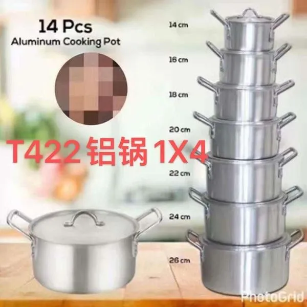 14 Pcs Aluminum Cooking Pot Set | Lazada PH