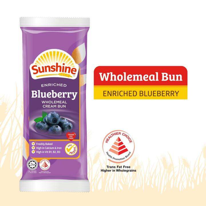 Sunshine Enriched Blueberry Wholemeal Cream Bun | Lazada Singapore