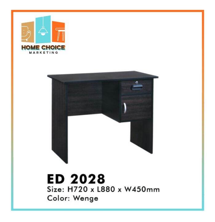ED 2028 CLERICAL OFFICE TABLE WITH DRAWER AND CABINET | Lazada PH