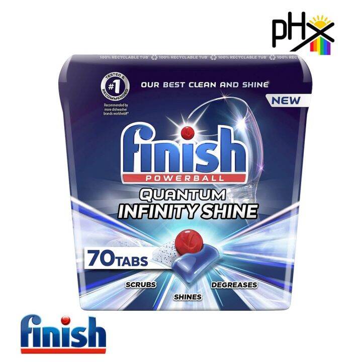 Finish Quantum 70 ct Infinity Shine Dishwashing Tablet 70 tabs unopened ...