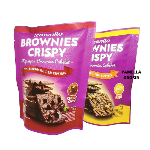 LEMONILO BROWNIES CRISPY TOPING CHOCO CHIPS DAN KEJU 44GR | Lazada ...