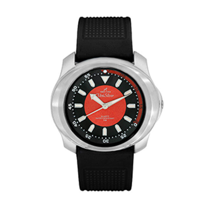 UniSilver TIME Men's Analog Black Rubber KW924-1100 Watch | Lazada PH
