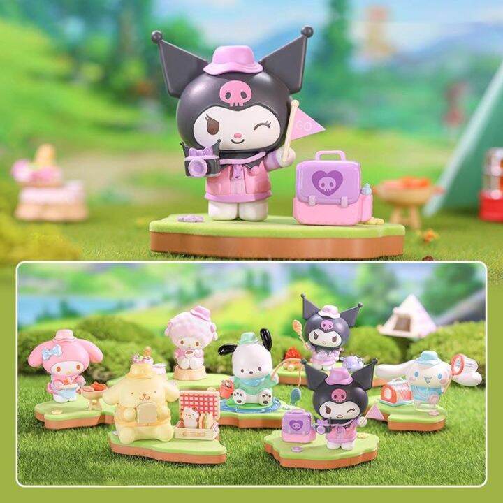 8Cm Sanrio Friends Camping Blind Box Kuromi Pochacco Camp Buddies ...
