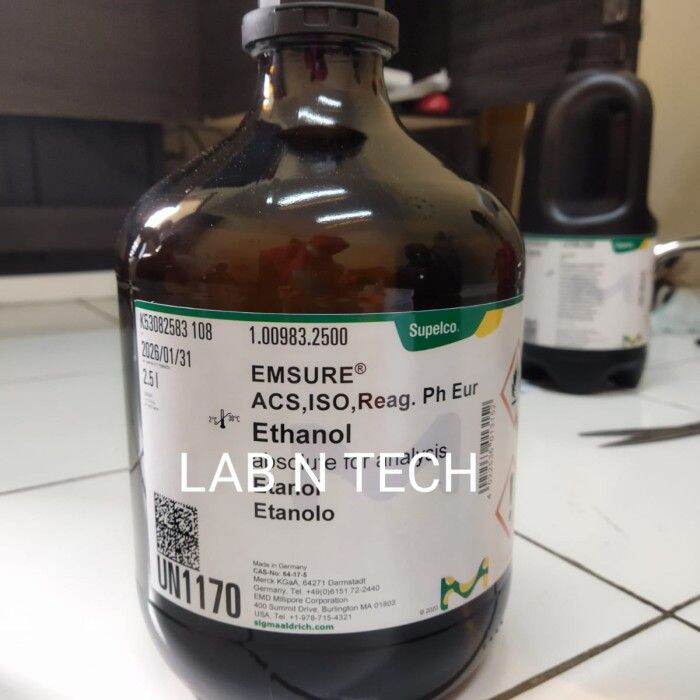 1.00983.2500 Ethanol Absolute GR 2.5 L Merck | Lazada Indonesia