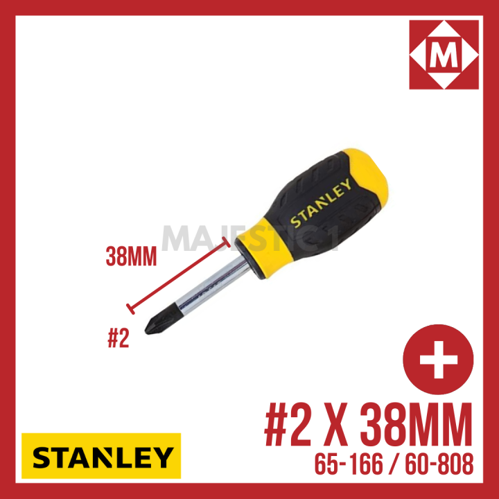 Stanley Cushion Grip Philip Screw Driver #2x38mm (1/4x1-1/2) 65-166 / ...