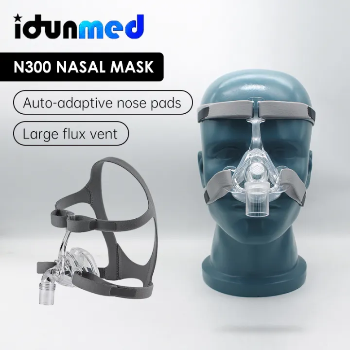 idunmed N300 CPAP Mask CPAP Nasal Mask (Large) With Adjustable Headband ...
