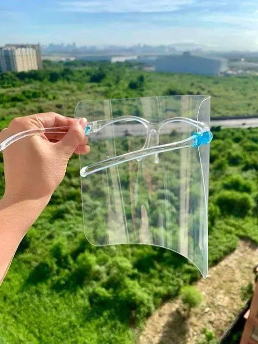 Fashion Face Shield Eyeglass frame Anti fogging With Freebies | Lazada PH