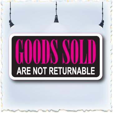 GOODS SOLD ARE NOT RETURNABLE PP SIGN BOARD 100X200MM. WE ACCEPT CUSTOM ...